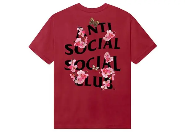 ANTI SOCIAL SOCIAL CLUB Kkotch Tee Shirt - Maroon