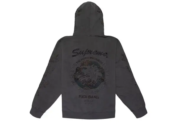 Supreme Dragon Overdyed Hooded Sweatshirt