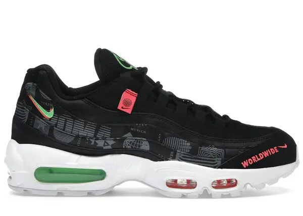 Nike Air Max 95 Worldwide Pack Sneakers - Black/green/red