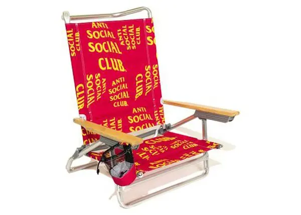 ANTI SOCIAL SOCIAL CLUB Out Of Office Beach Chairin - Pink/yellow