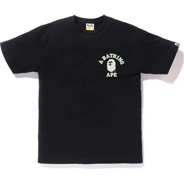 A BATHING APE City Camo College Ats Tee Shirt - Black/white