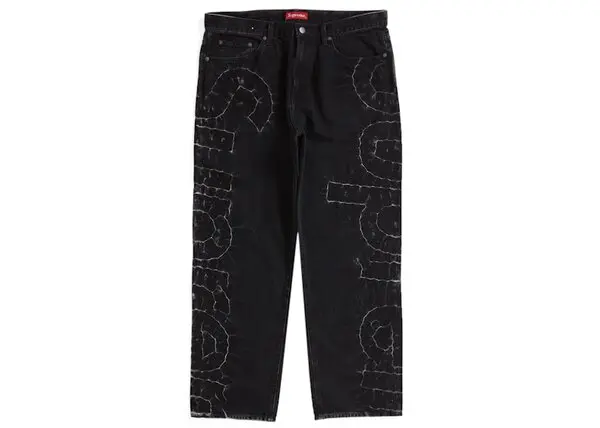 Supreme Shibori Loose Fit Jean - Black