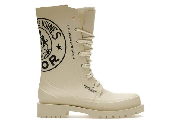 Dior Diorcamp Ankle Boot Union Rubber - Beige/black