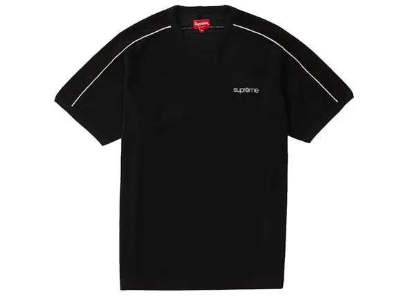 Supreme Shoulder Stripe Terry Short Sleeve Top