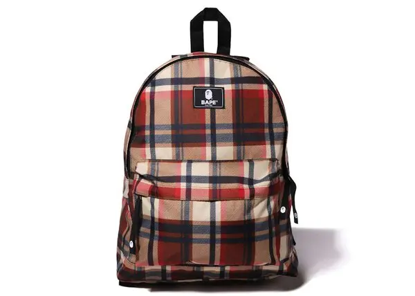 A BATHING APE Check Daypack Backpack
