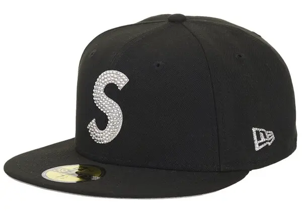Supreme Swarovski S Logo New Era 59fifty Fitted Hat - Black