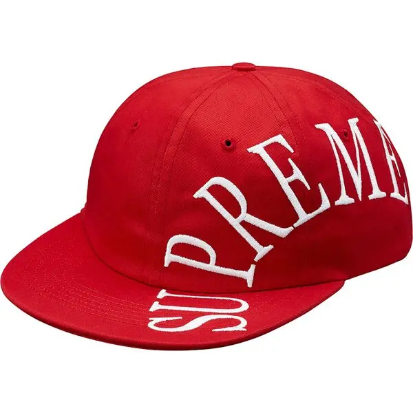 Supreme Side Arc 6-panel Cap - Red
