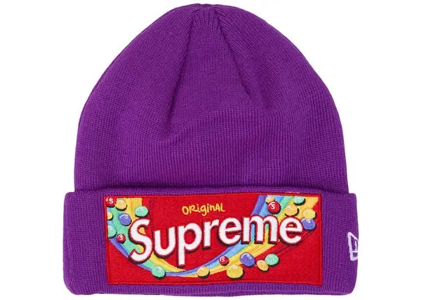 Supreme Skittles New Era Beanie - Purple