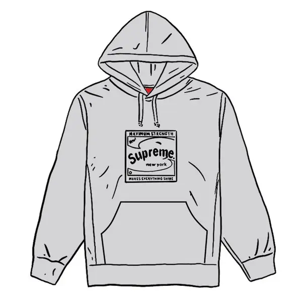 Supreme Shine Hooded Sweatshirt - Ash Grey