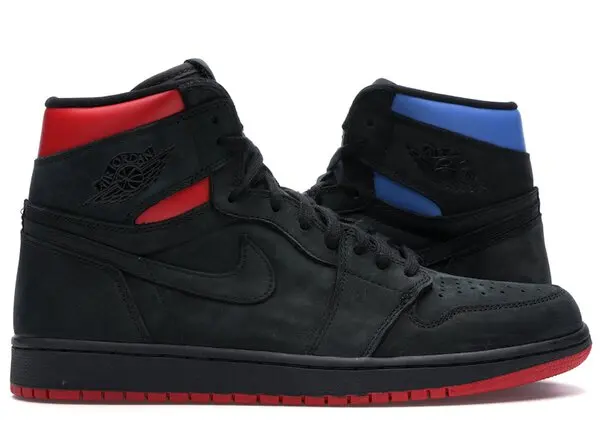 JORDAN 1 Retro High Og Quai 54 Sneakers - Black/italy Blue/university Red