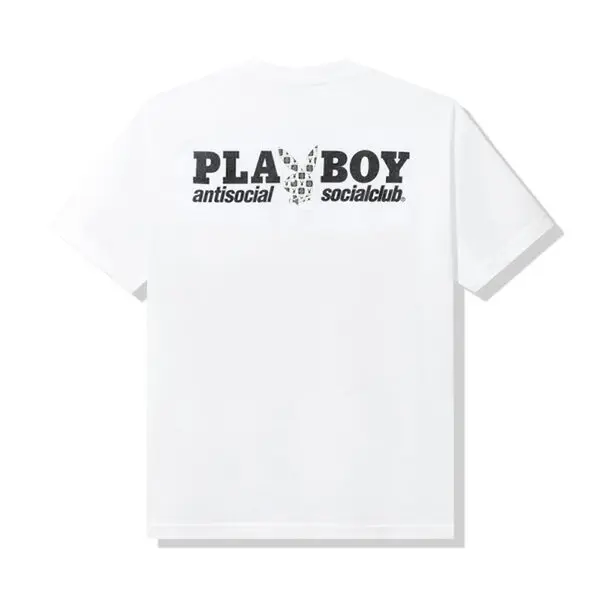 ANTI SOCIAL SOCIAL CLUB Playboy Checkered T-shirt - White