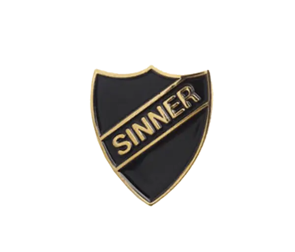 Supreme Sinner Pin - Gold