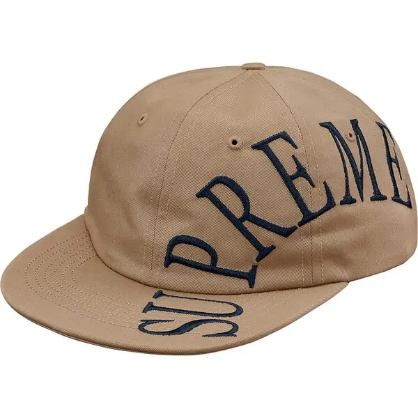 Supreme Side Arc 6-panel Cap - Tan