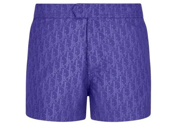 Dior Oblique Short Swim Shorts - Bleu