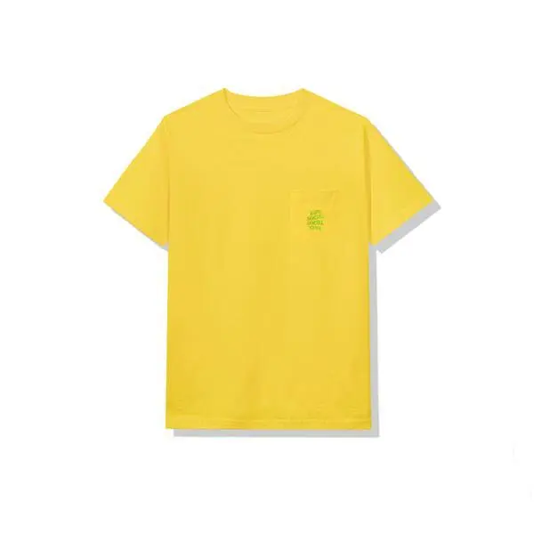 ANTI SOCIAL SOCIAL CLUB Cross My Heart Tee Shirt - Yellow