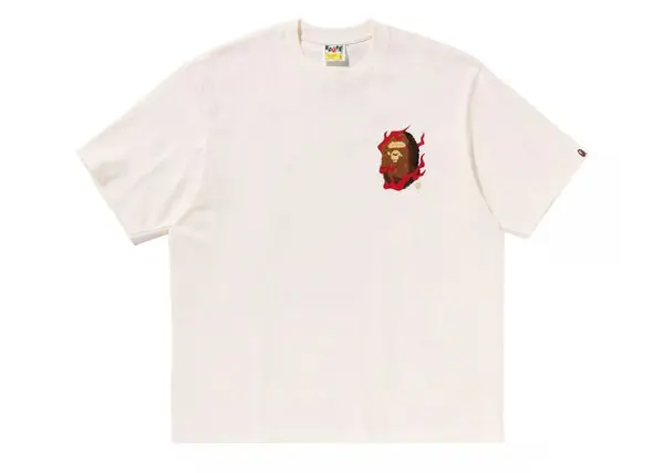 A BATHING APE Souvenir Relaxed Fit Tee Shirt - Ivory