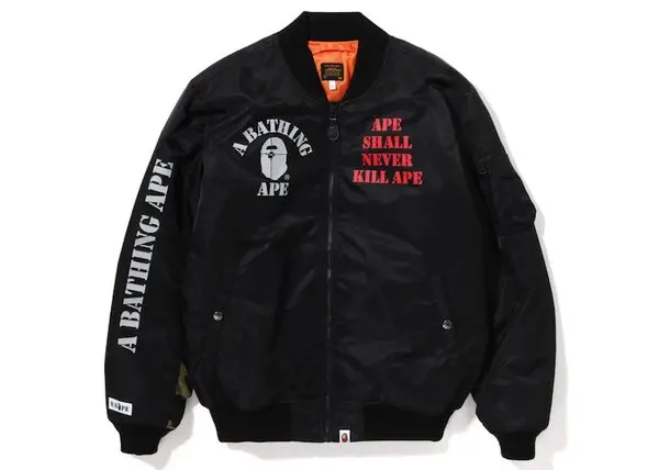 A BATHING APE Loose Fit Ma1 Jacket