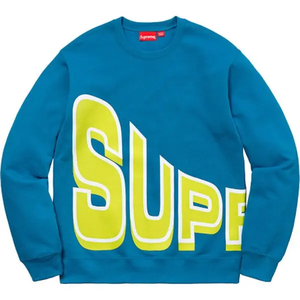 Supreme Side Arc Crewneck Sweatshirt - Dark Aqua