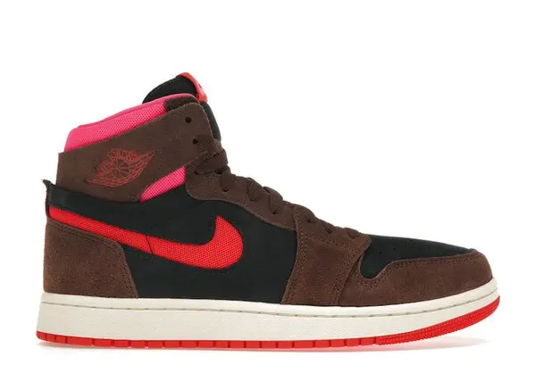 JORDAN 1 High Zoom Air Cmft 2 Sneakers - Cacao Wow/picante Red/black