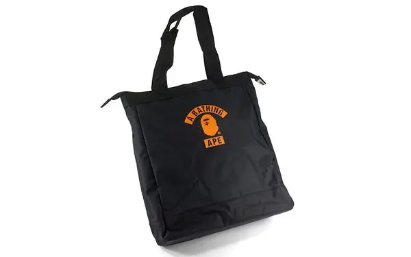 A BATHING APE Block Print Logo Tote Bag