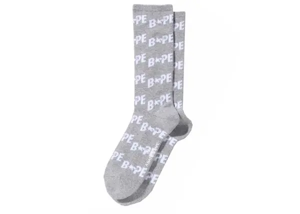 A BATHING APE Sta Socks - Gray