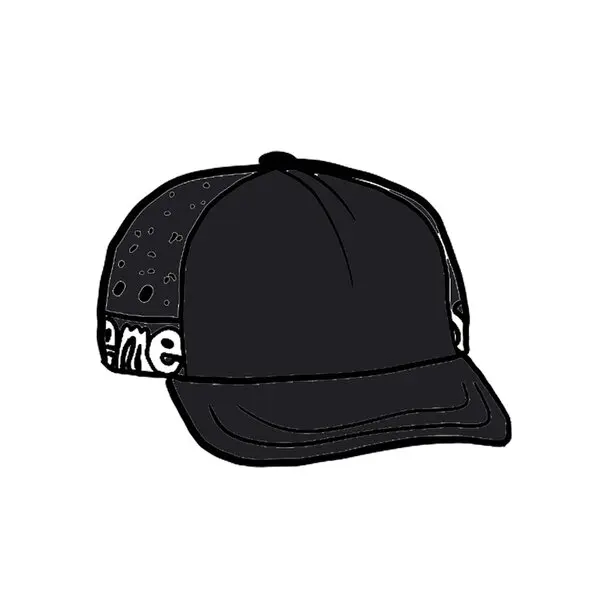 Supreme Side Logo 5-panel Cap - Black