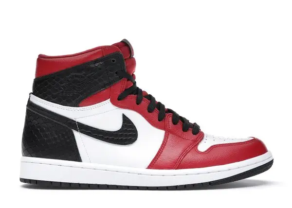 JORDAN 1 Retro High Satin Snake Chicago - Gym Red/white/black