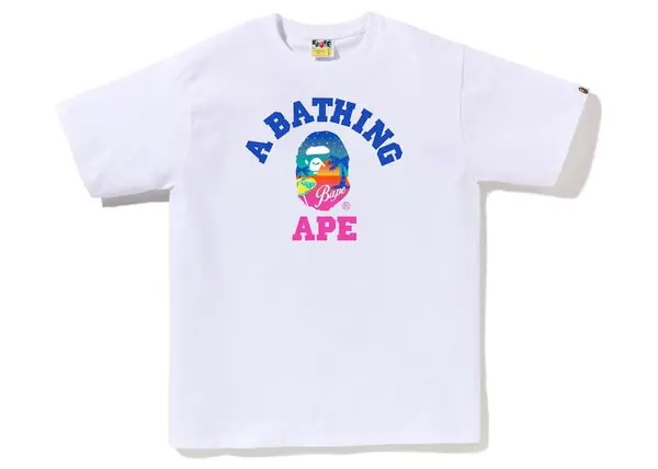 A BATHING APE Sunset Beach Tee Shirt - White