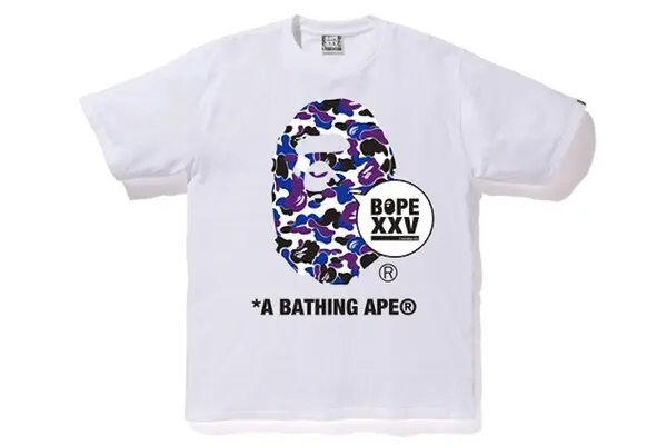 A BATHING APE Store Hong Kong Xxv Ape Head Tee Shirt - White