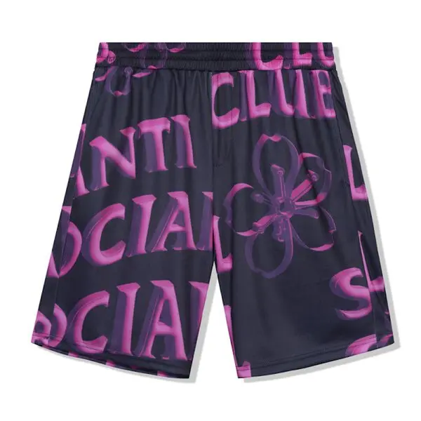 ANTI SOCIAL SOCIAL CLUB Coral Crush Mesh Bored Shorts - Black