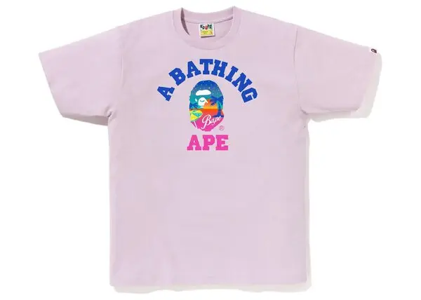 A BATHING APE Sunset Beach Tee Shirt - Purple
