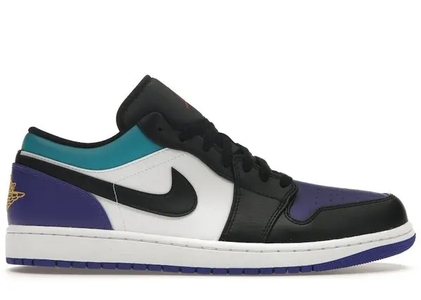 JORDAN 1 Low Aqua - White/court Purple/tropical Twist