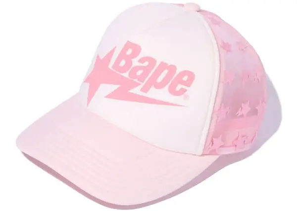 A BATHING APE Mesh Cap - Pink