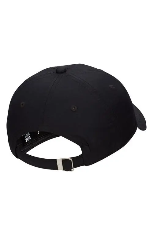 JORDAN Club Adjustable Unstructured Hat - Black/ Black/ White