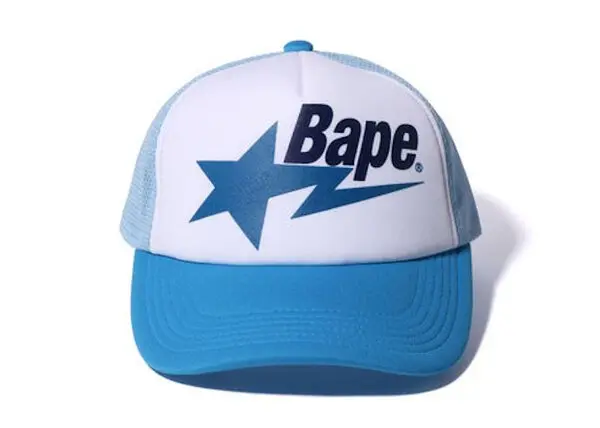 A BATHING APE Sta Mesh Trucker Cap - Blue