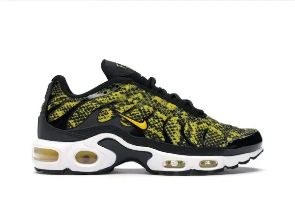 Nike Air Max Plus Yellow Snakeskin Sneakers