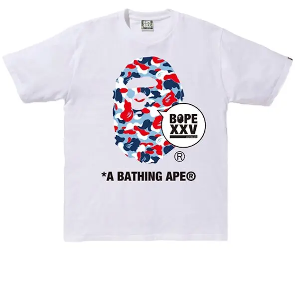 A BATHING APE Store Paris Xxv Ape Head Tee Shirt - White