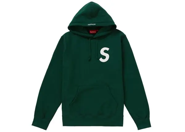 Supreme S Logo Hooded Sweatshirt - Dark Green