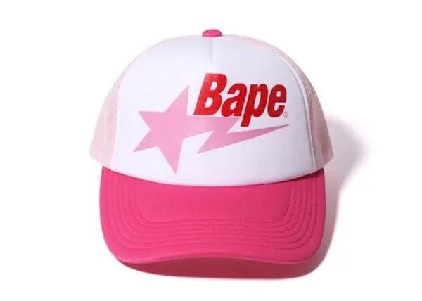 A BATHING APE Mesh Cap - Pink