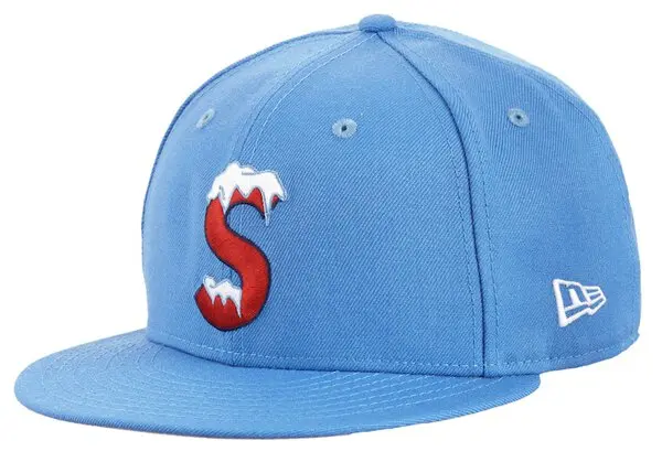 Supreme S Logo New Era Cap - Bright Blue