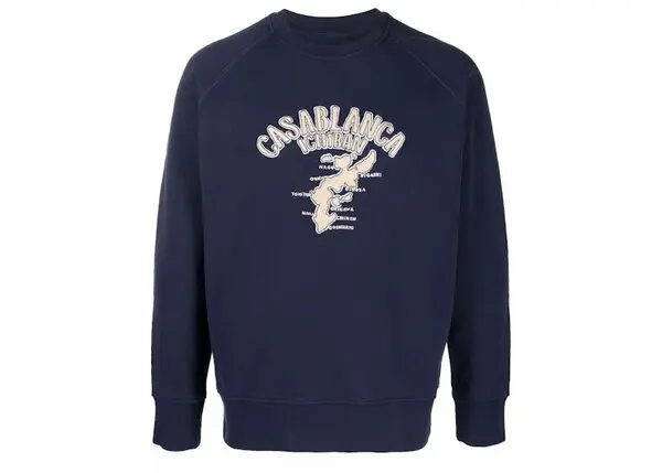 Casablanca Ichiban Map Crewneck Sweatshirt