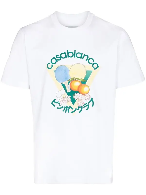 Casablanca Masao San Table Tennis T-shirt - White
