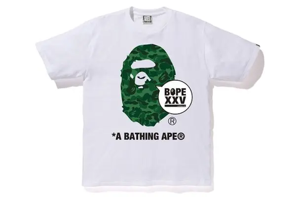 A BATHING APE Store Shibuya Xxv Ape Head Tee Shirt - White