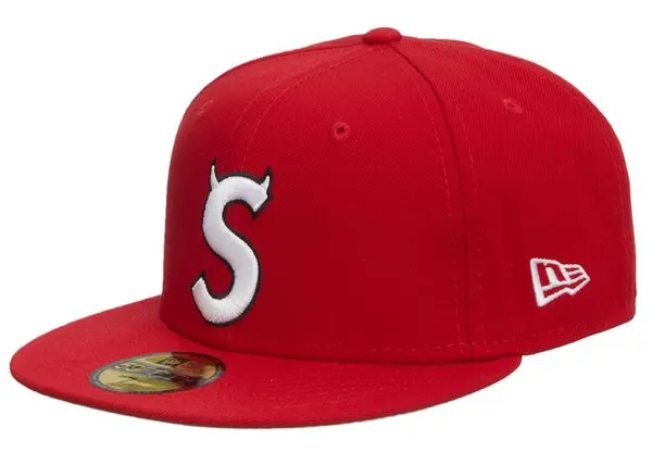 Supreme S Logo New Era Cap - Red