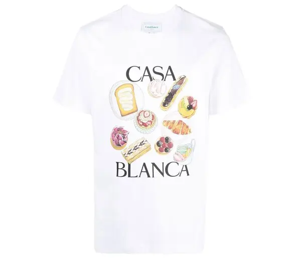 Casablanca Graphic Print T-shirt - White