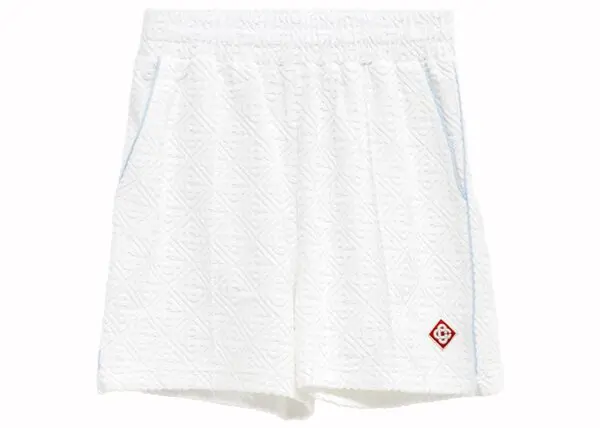 Casablanca Monogram Terry Shorts - White
