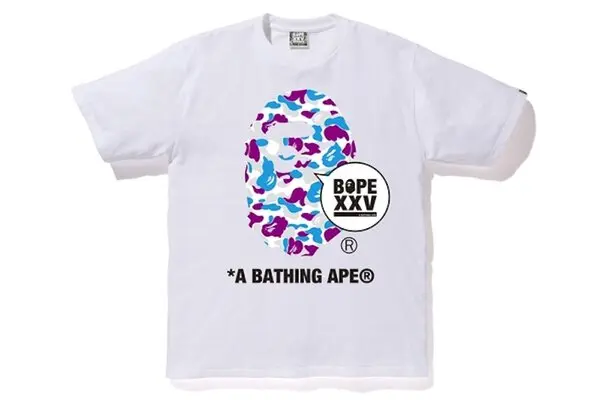 A BATHING APE Store Yokohama Xxv Ape Head Tee Shirt - White