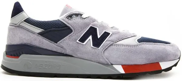 NEW BALANCE 998 Sneakers - Grey/navy Blue/red