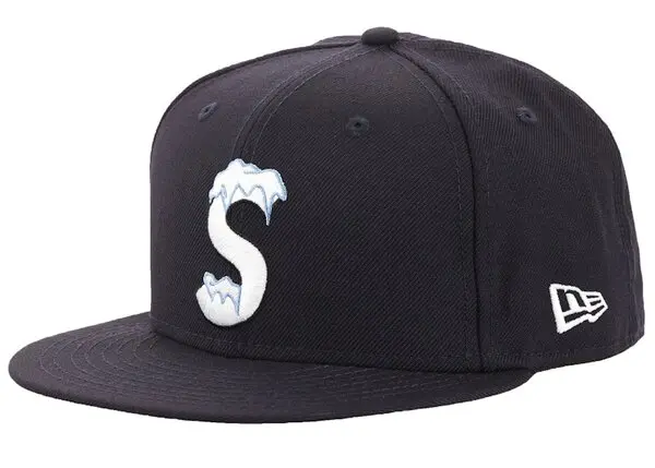 Supreme S Logo New Era Cap - Navy Blue