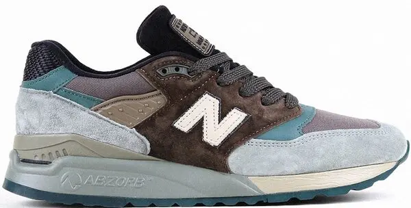 NEW BALANCE 998in Sneakers - Brown/teal